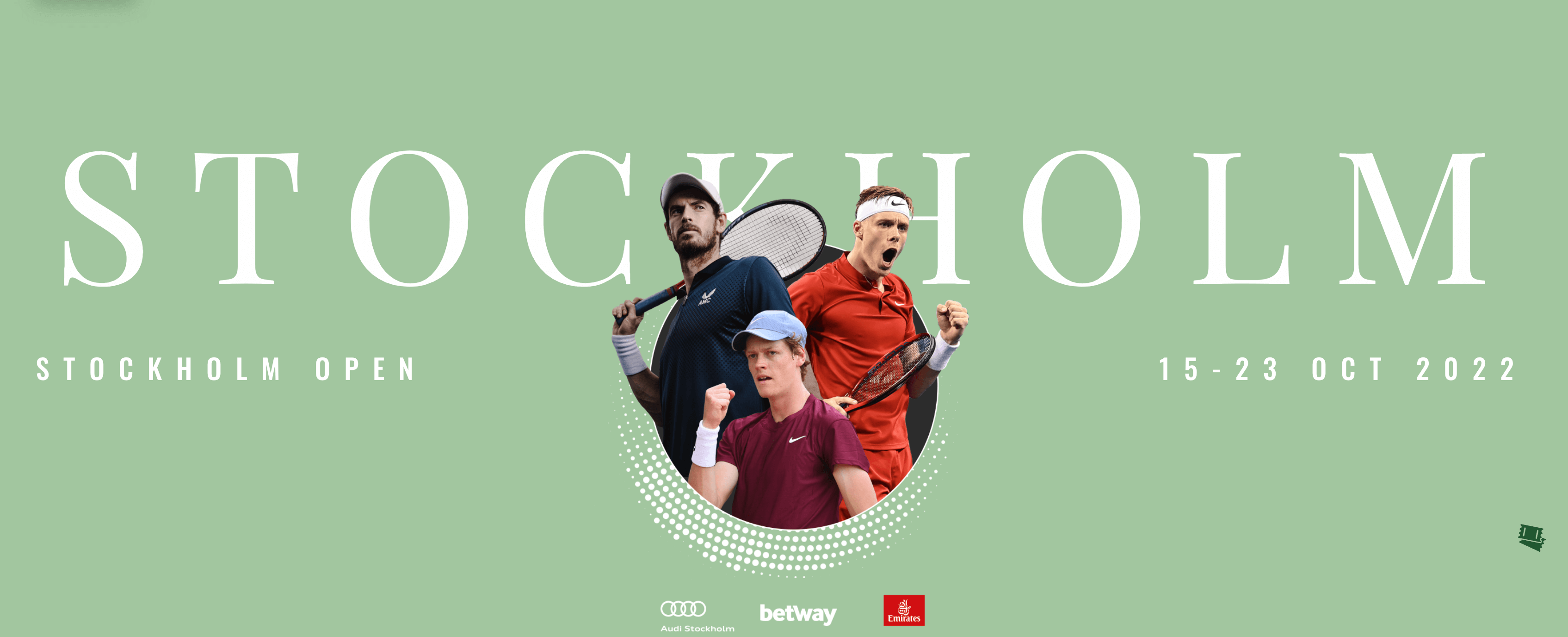 Stockholm Open väljer TicketCo
